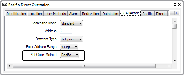 Scadapack Modbus Realflo Driver Guide Define The Set Clock Method Configuring Scadapack